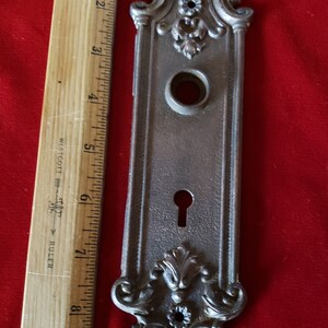 Large Victorian Cast Metal Back Plates, Detail in Relief. Pattern ...