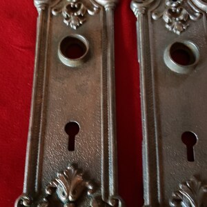 Large Victorian Cast Metal Back Plates, Detail in Relief. Pattern ...