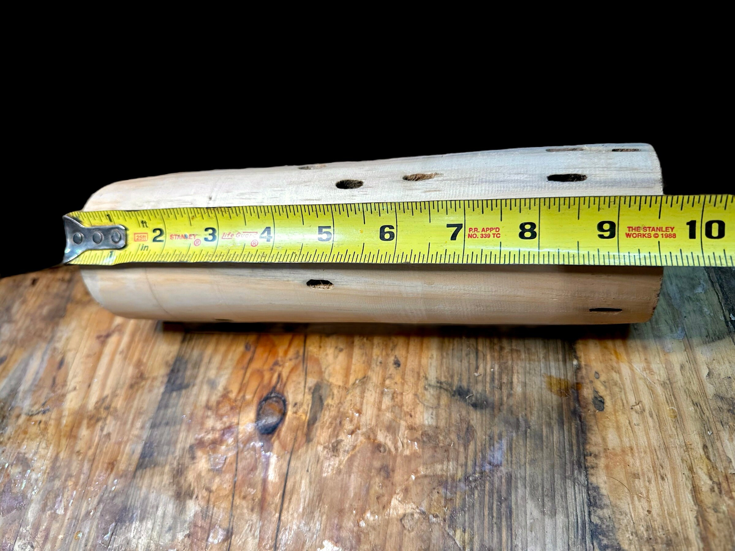Blue Stained Pine Wood Hand Turned Log Bug Hotel - Etsy