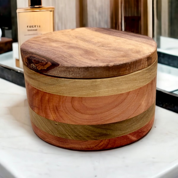 Round Wood Box - Etsy