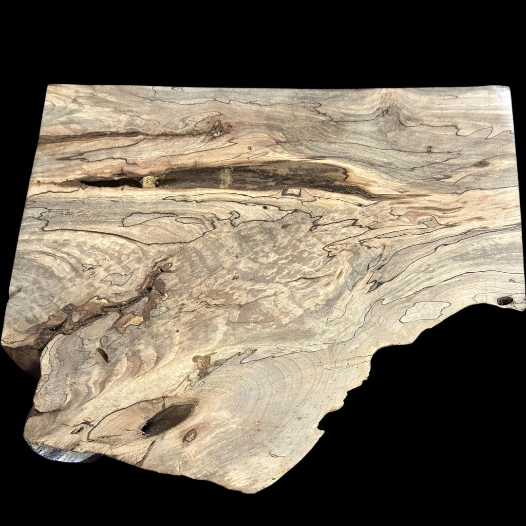 Spalted Maple Live Edge Slab - Etsy