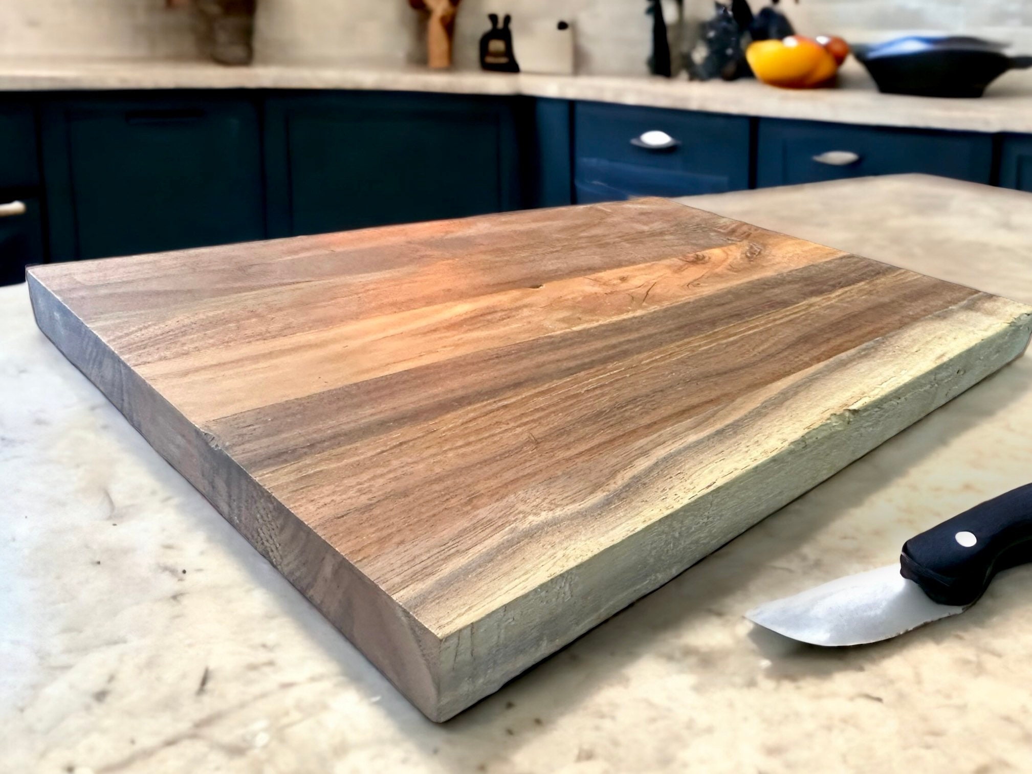 Burl Wood Cutting Block Serving Tray - Etsy