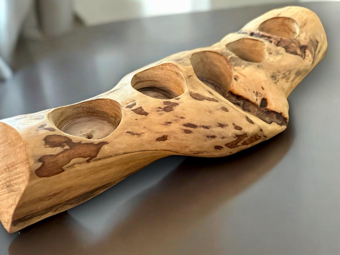 Tree Root Wooden Candleholder - Etsy