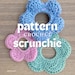 EN Pattern - Flower Scrunchie Crochet Pattern - Etsy