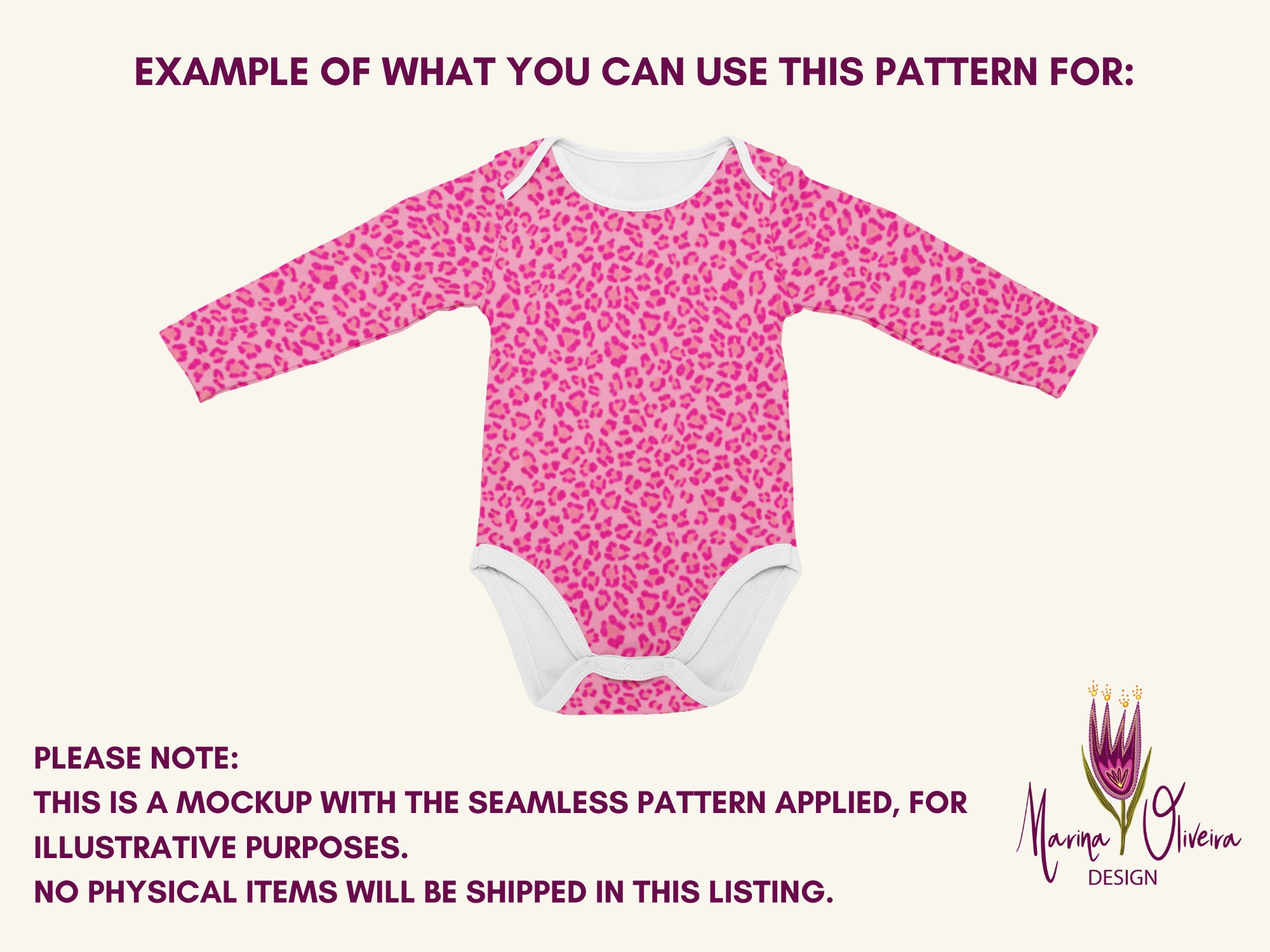 Pink Cheetah Pattern, Skecthy Animal Print Seamless Pattern for Fabric ...