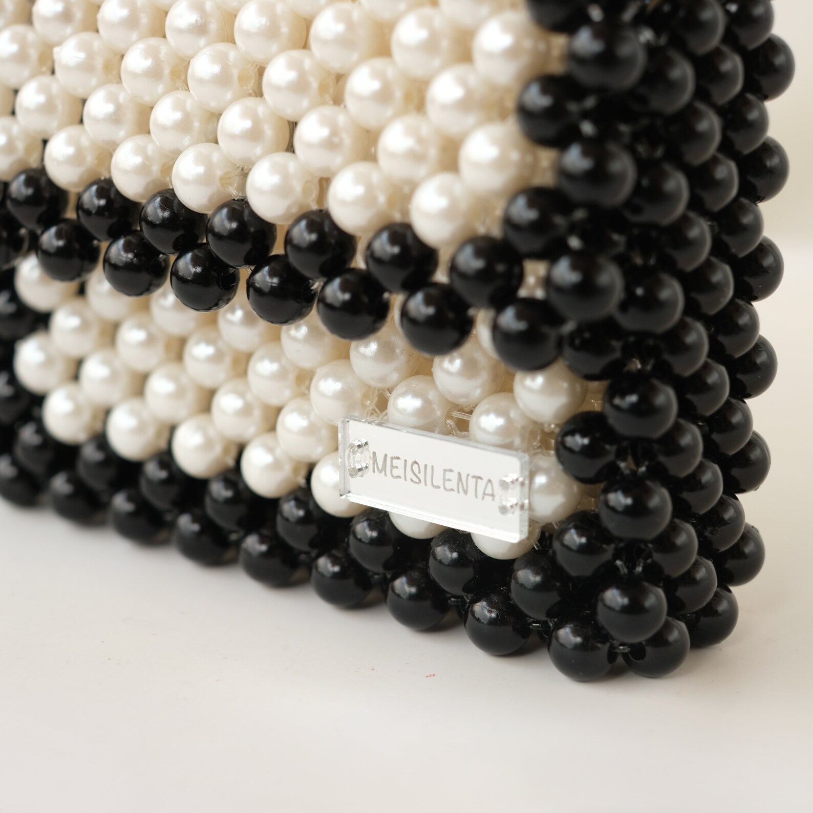 Handmade Beaded Card Holder: Pearl Mini Wallet - Etsy