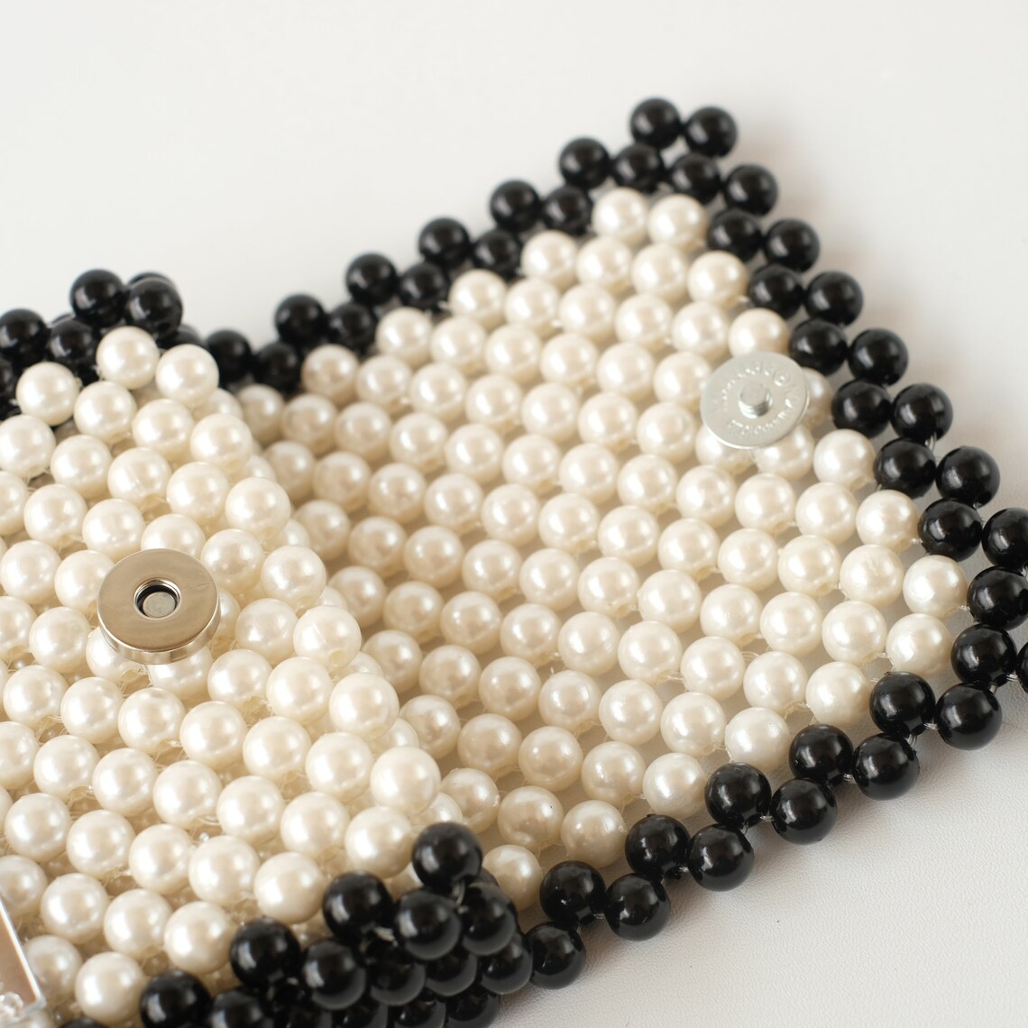 Handmade Beaded Card Holder: Pearl Mini Wallet - Etsy