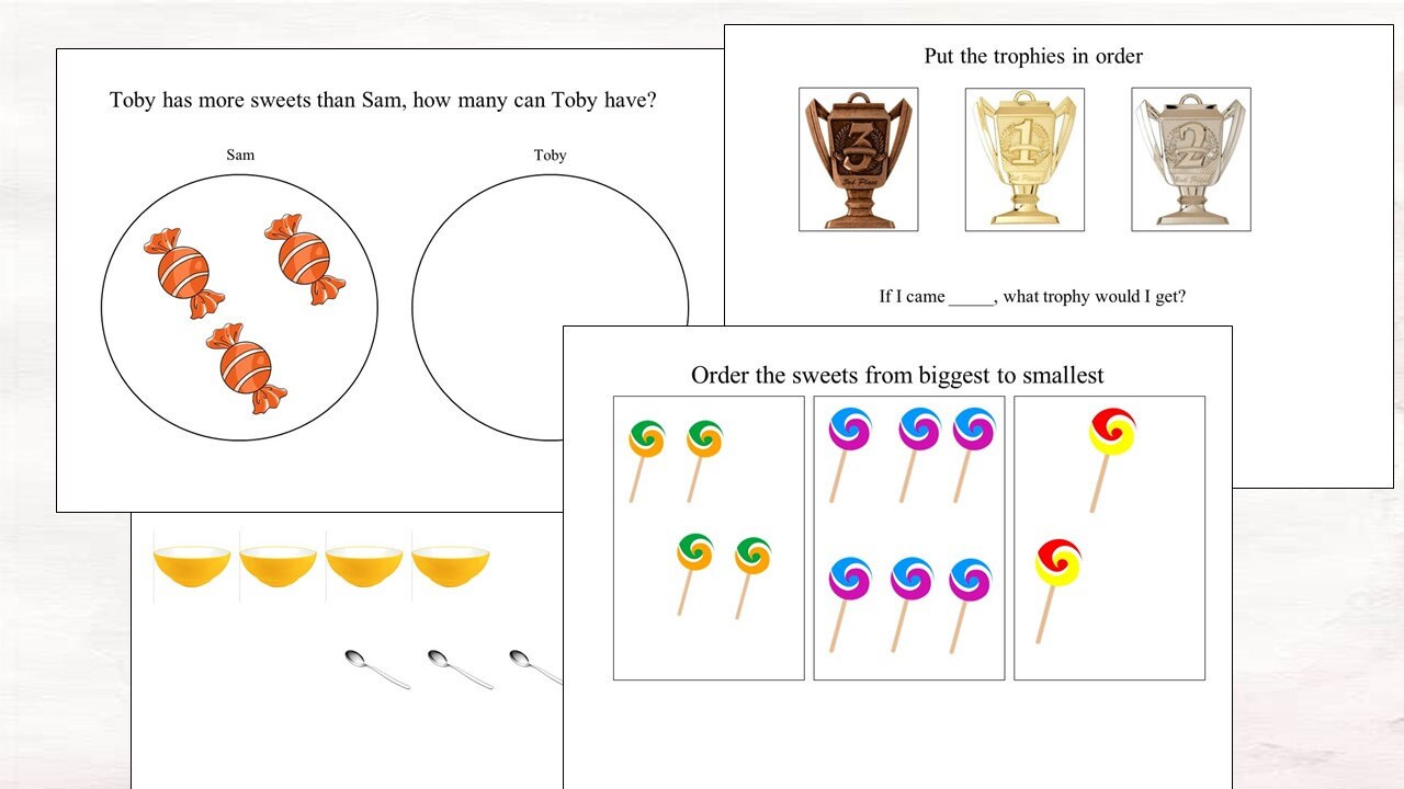 34 Printable Math Activity Worksheets. Early Years - 4th Grade. Size A4 ...