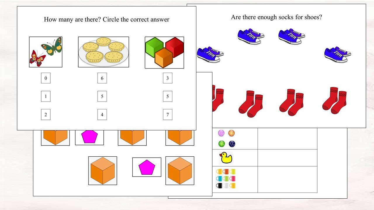 34 Printable Math Activity Worksheets. Early Years 4th Grade. Size A4 ...