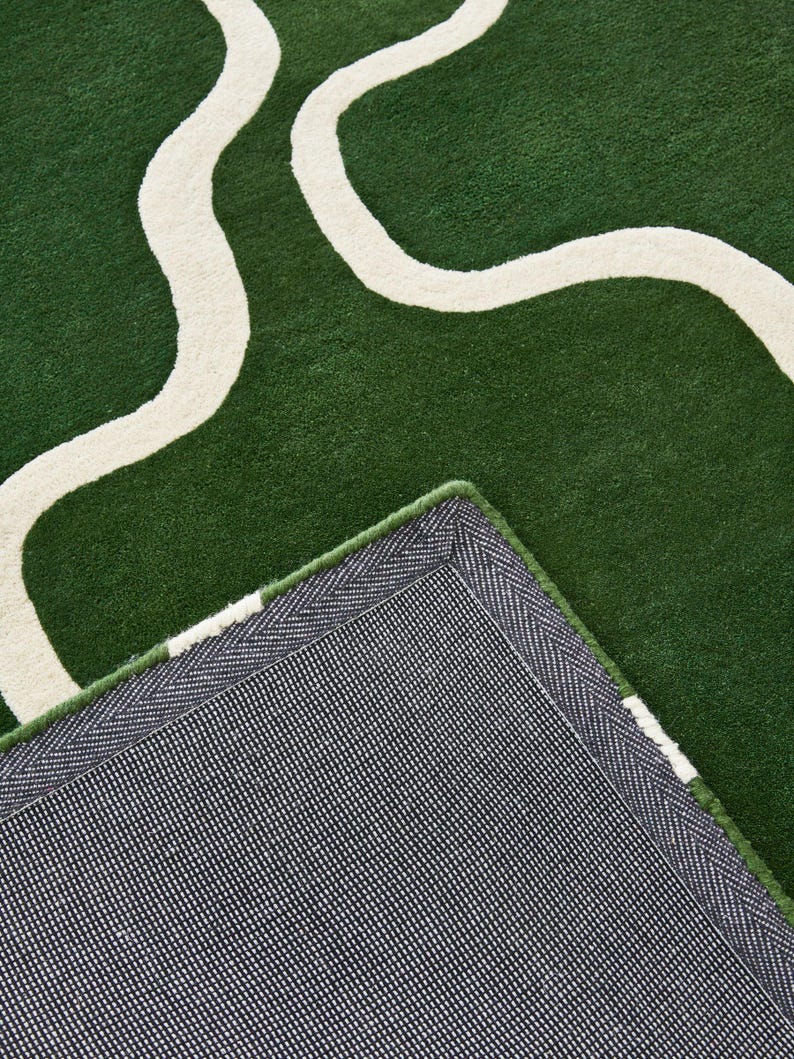 Sophie Modern Hand Tufted Area Rug for Living Room , Bedroom Hallway ...