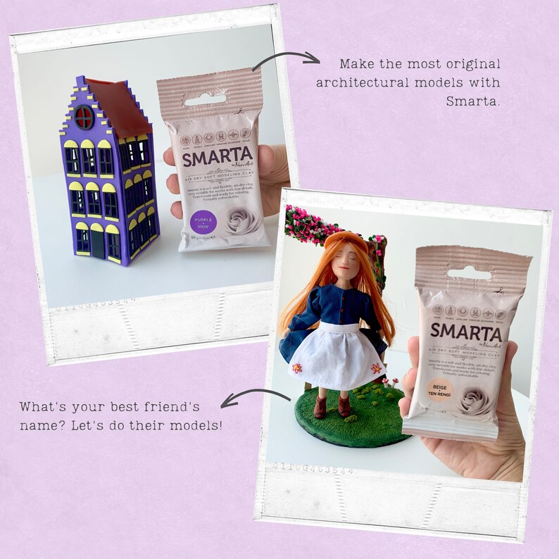 Smarta Air Dry Soft Modeling Clay 100g | Etsy