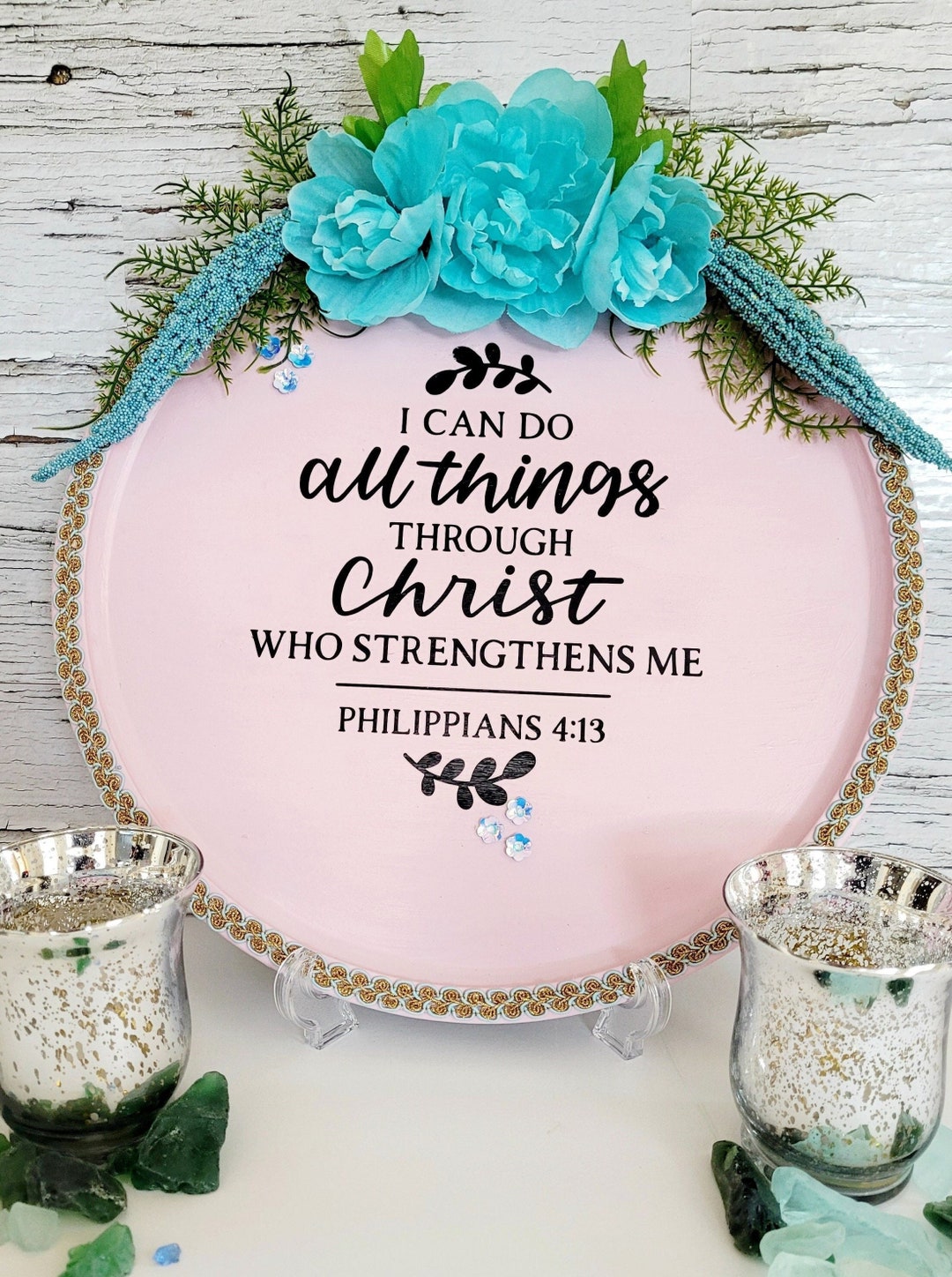 Bible Quote Display, Altar Décor, Christian Plaque, Catholic Home Décor ...
