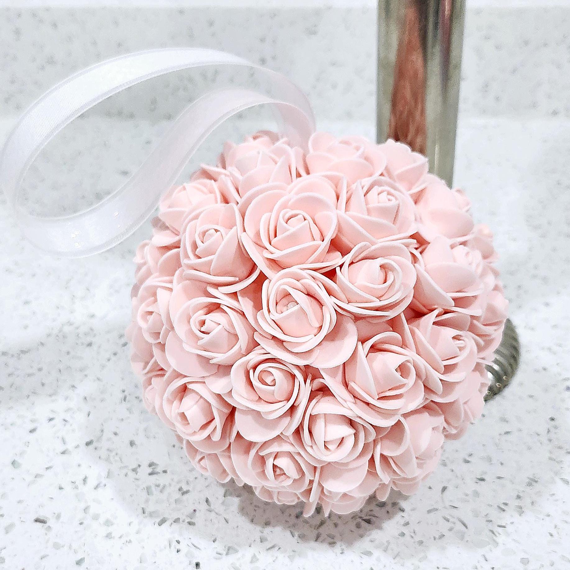 Hanging Flower Ball for Wedding, Ceremony Aisle Decor, Flower Girl ...