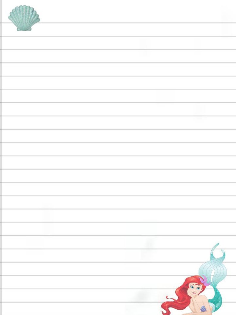 Ariel Notebook in PDF - Etsy