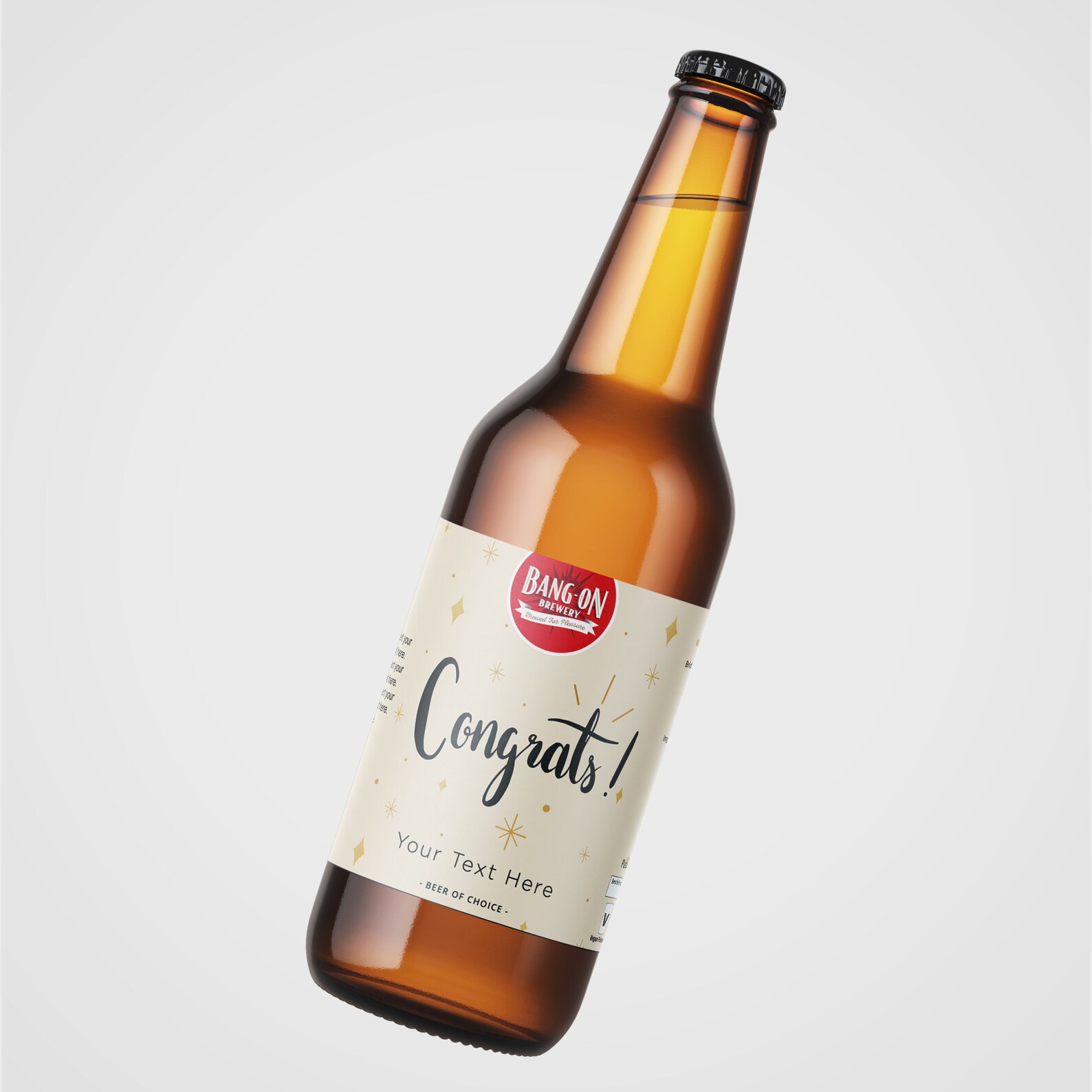 Personalised Congratulations Beer Bottle Customised - Etsy