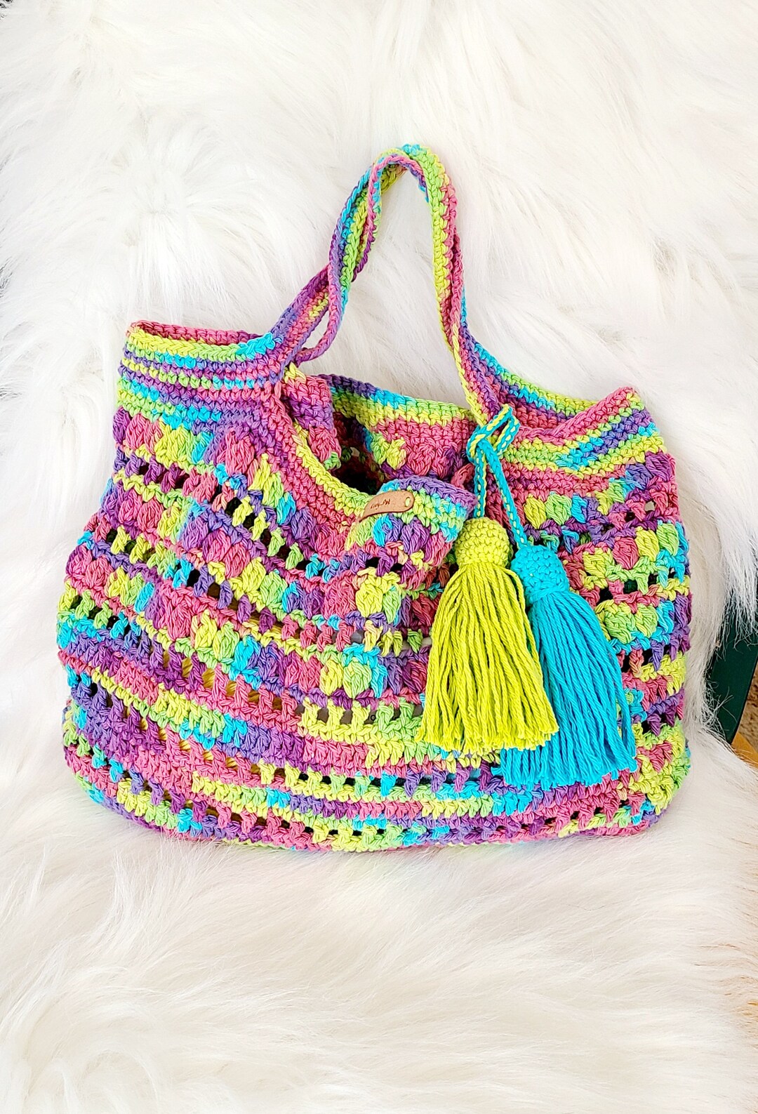 Crochet Bag/crochet Tote Bag/tote Bag/summer Crochet Bag/crochet Purse ...