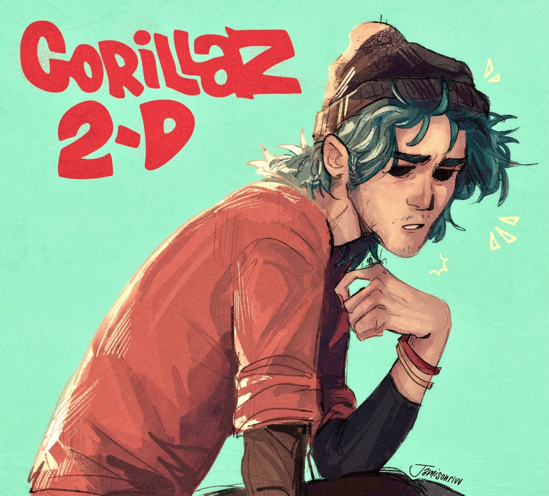2-D 8.5'' X 8'' Gorillaz Poster - Etsy