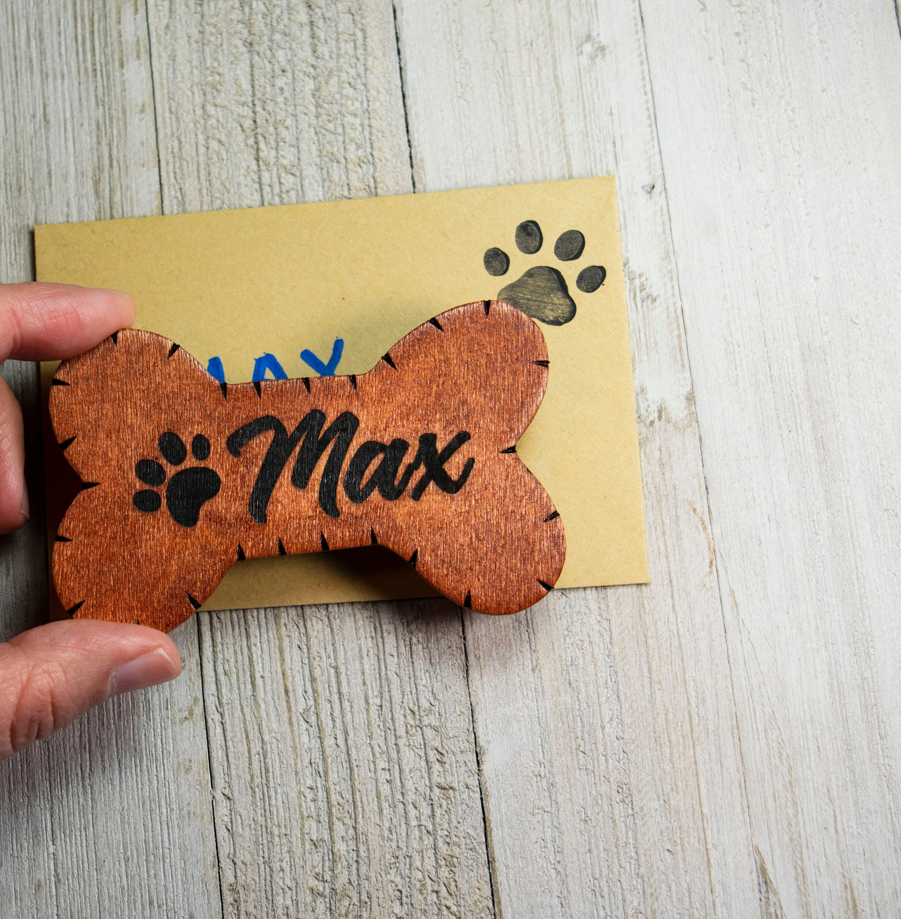 Laser Engraved Handmade Personalized Dog Bone Magnet, Dog Gift, Dog ...