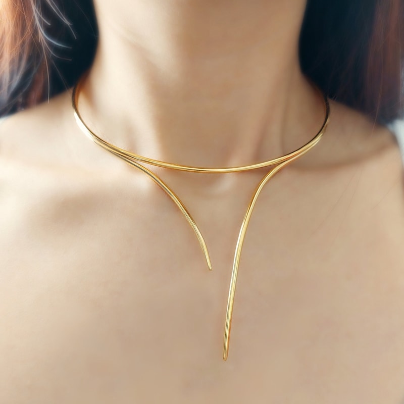 Open Collar Necklace - Etsy