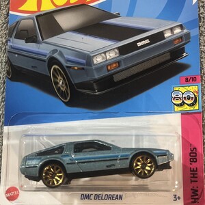 Hot Wheels DMC Delorean HW The '80s Ice Blue - Edición de coleccionista ...