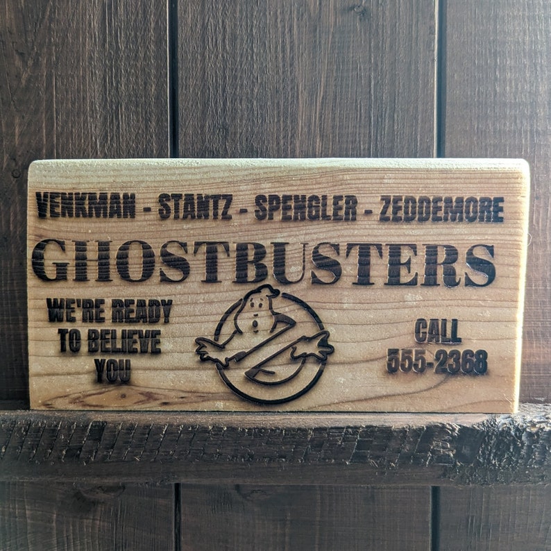 Ghostbusters Reclaimed Wooden Sign. - Etsy
