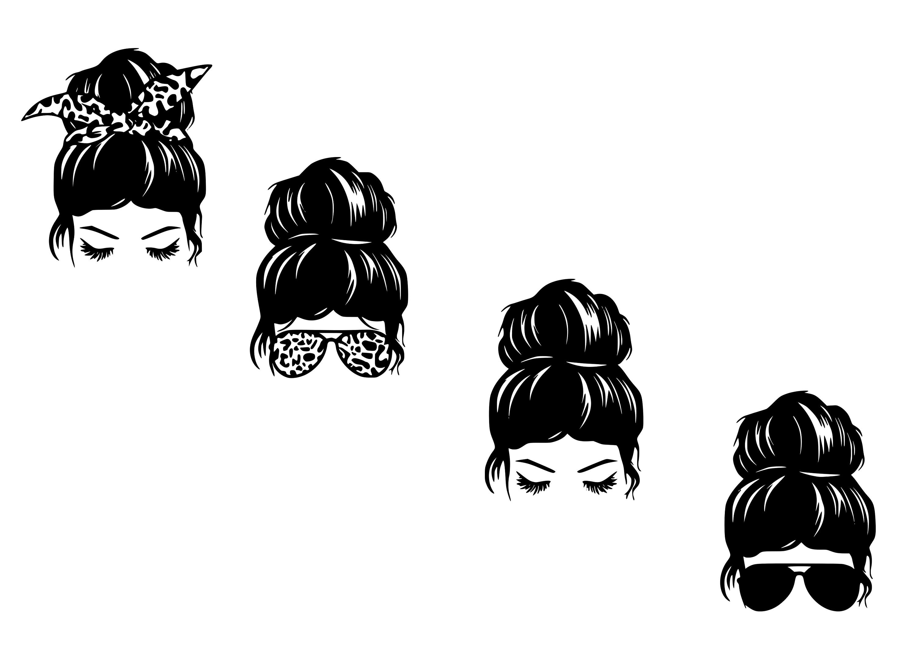 Messy Bun Momlife Mum Life Svg Etsy Uk