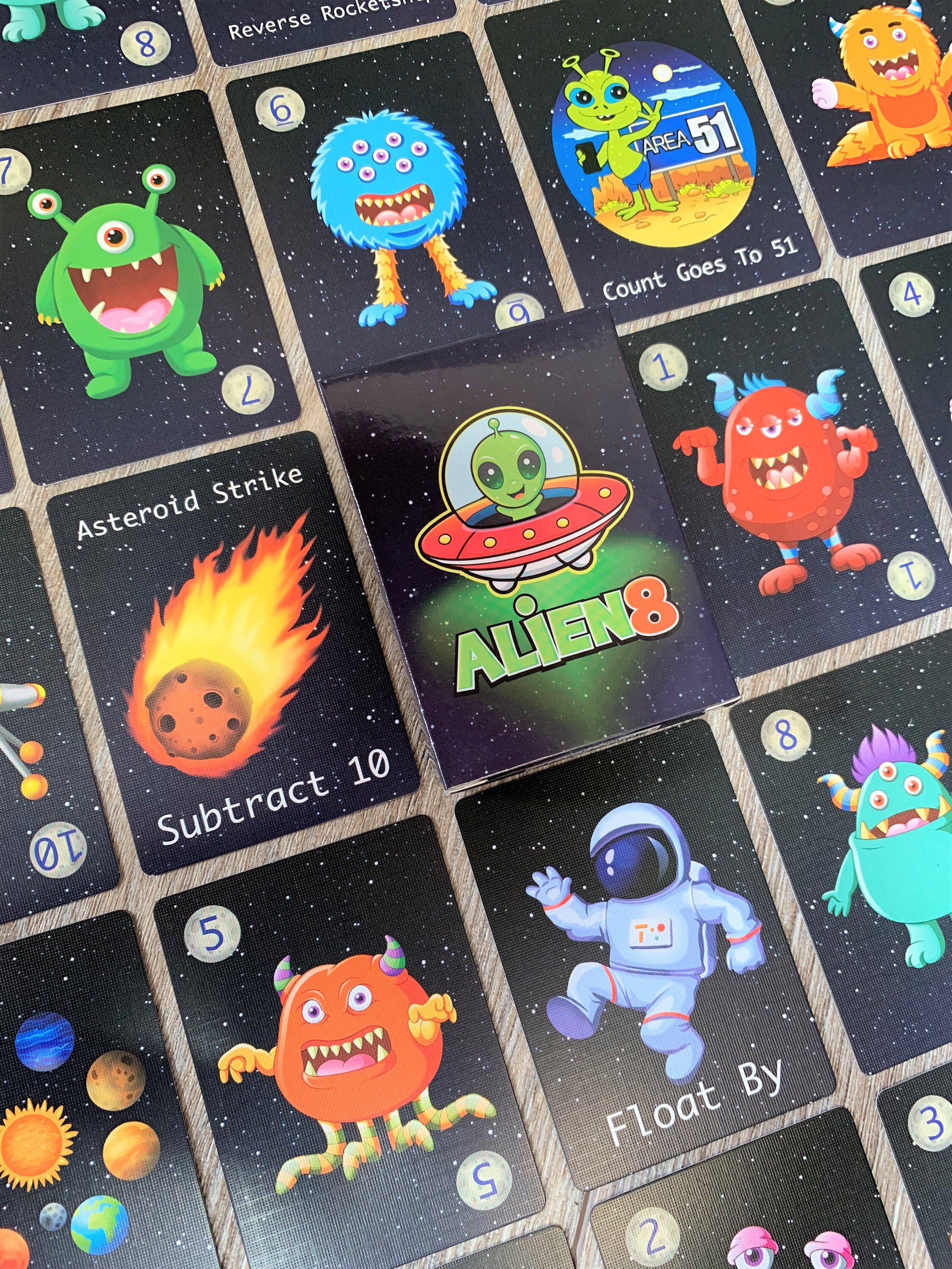 Alien8 A Mathematical Game of Alien Addition and Space | Etsy
