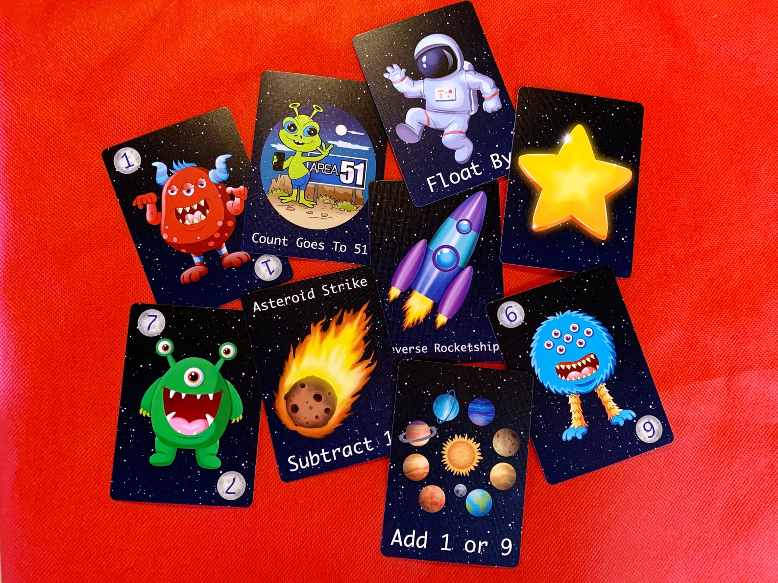 Alien8 A Mathematical Game of Alien Addition and Space - Etsy