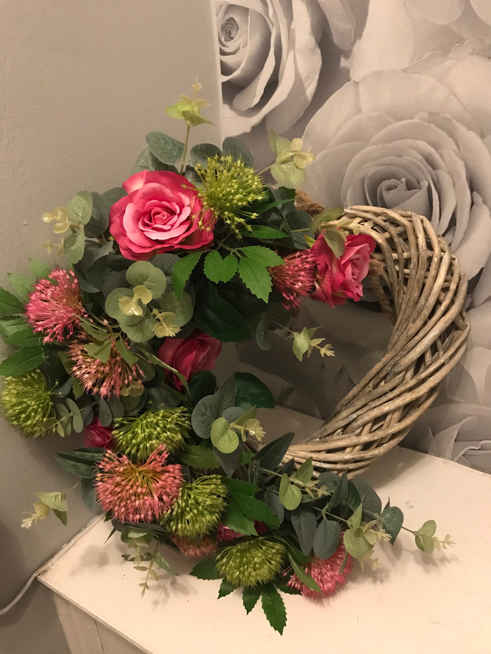 Beautiful Handmade Wicker Door Wreaths | Etsy