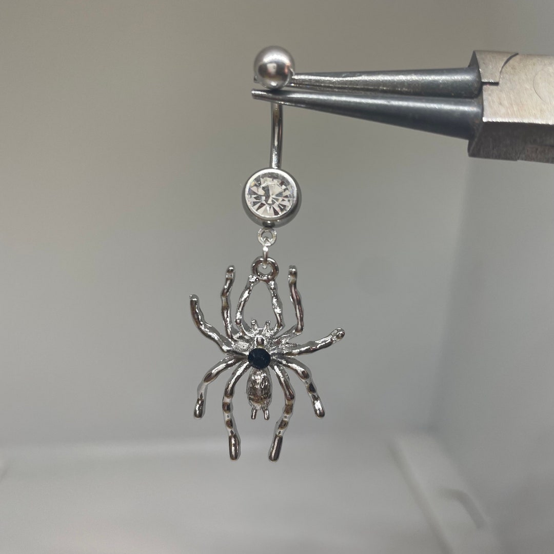 Gothic Spider Belly Bar, Gothic Belly Bar | Piercings, Jewellery, Gift ...