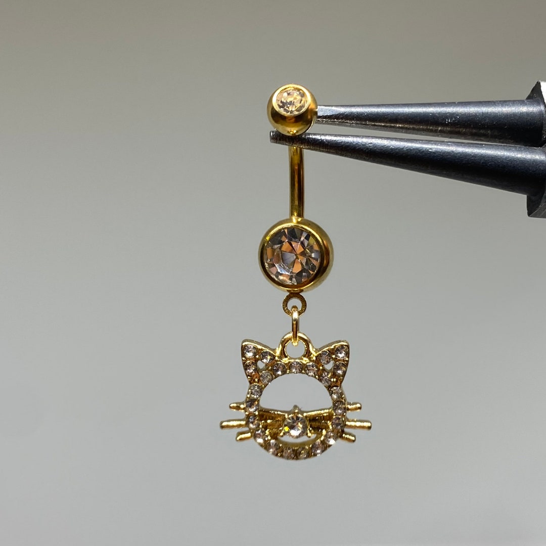 Kitten / Cat Belly Bar | Piercings, Jewellery, Gift Ideas - Etsy