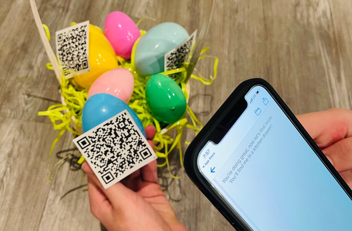 Easter Scavenger Hunt for Teens, QR Code Clues, Children Easter Game ...