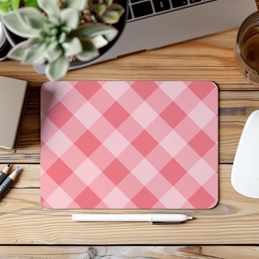 Retro Checkered Mousepad, Aesthetic Mouse Pad, Groovy Desk Met ...