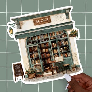 Bookshop Sticker, Bookshelf Sticker, Book Sticker, Bookstore Sticker ...