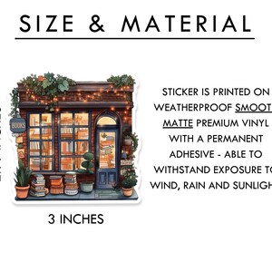 Bookshop Sticker, Bookshelf Sticker, Book Sticker, Bookstore Sticker ...