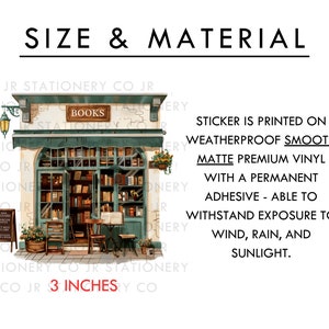 Bookshop Sticker, Bookshelf Sticker, Book Sticker, Bookstore Sticker ...