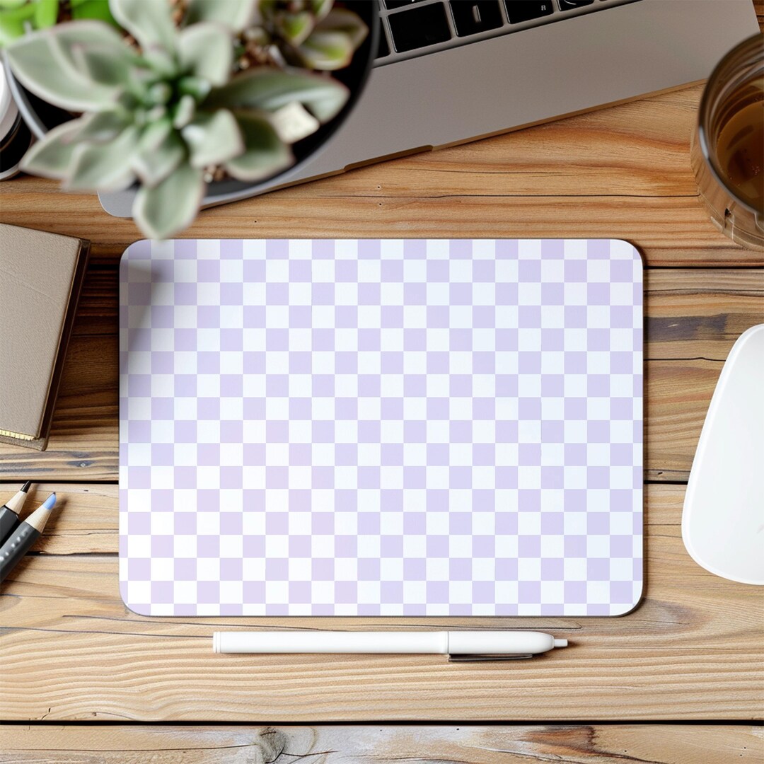 Retro Checkered Mousepad, Aesthetic Mouse Pad, Groovy Desk Met ...