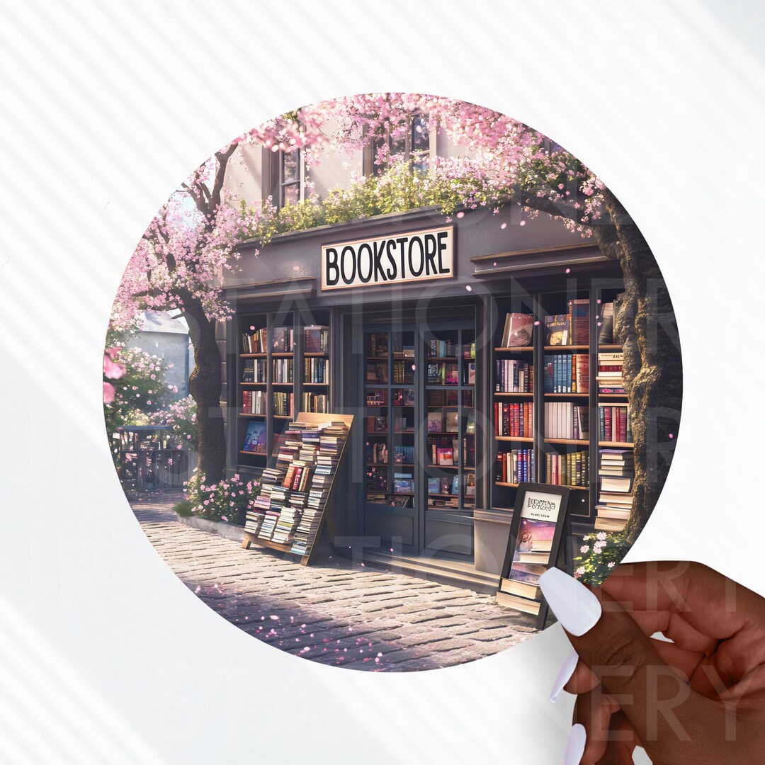 Bookshop Sticker, Bookshelf Sticker, Book Sticker, Bookstore Sticker ...