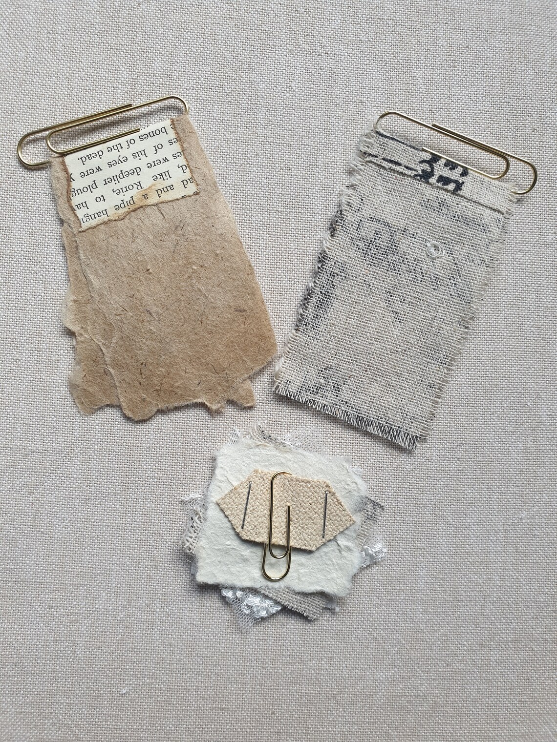 Three Paper Clip Embellishments for Junk Journals, Journals, Scrapbooks ...