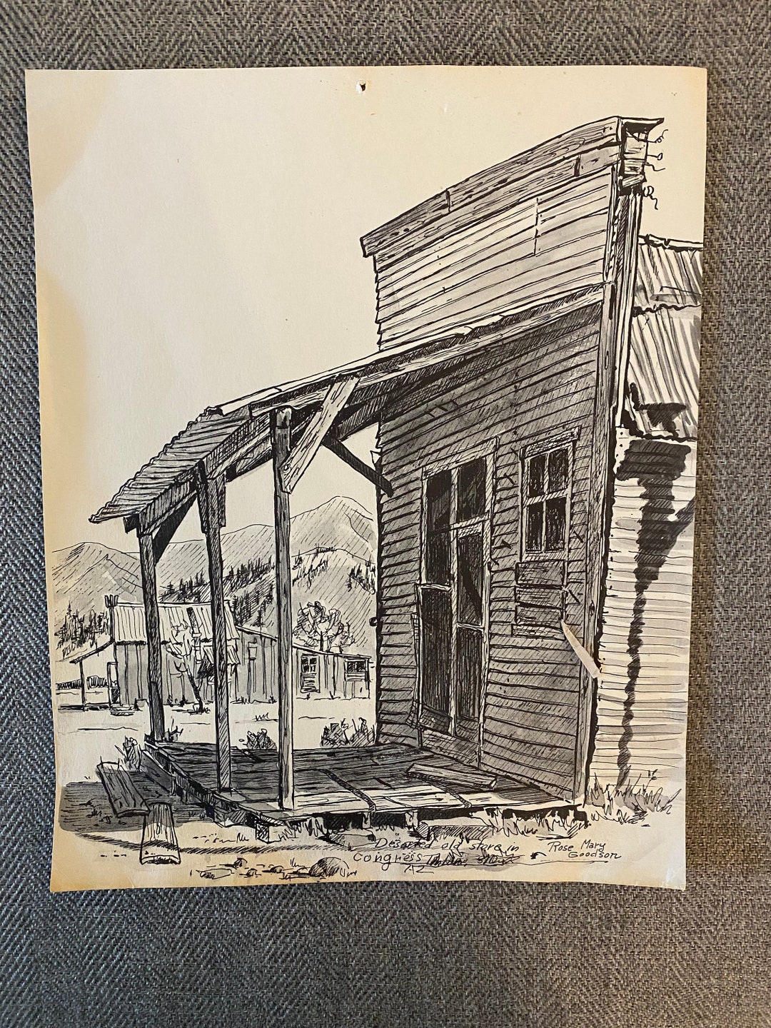 Rose Mary Goodson 1980s Sketch - Etsy