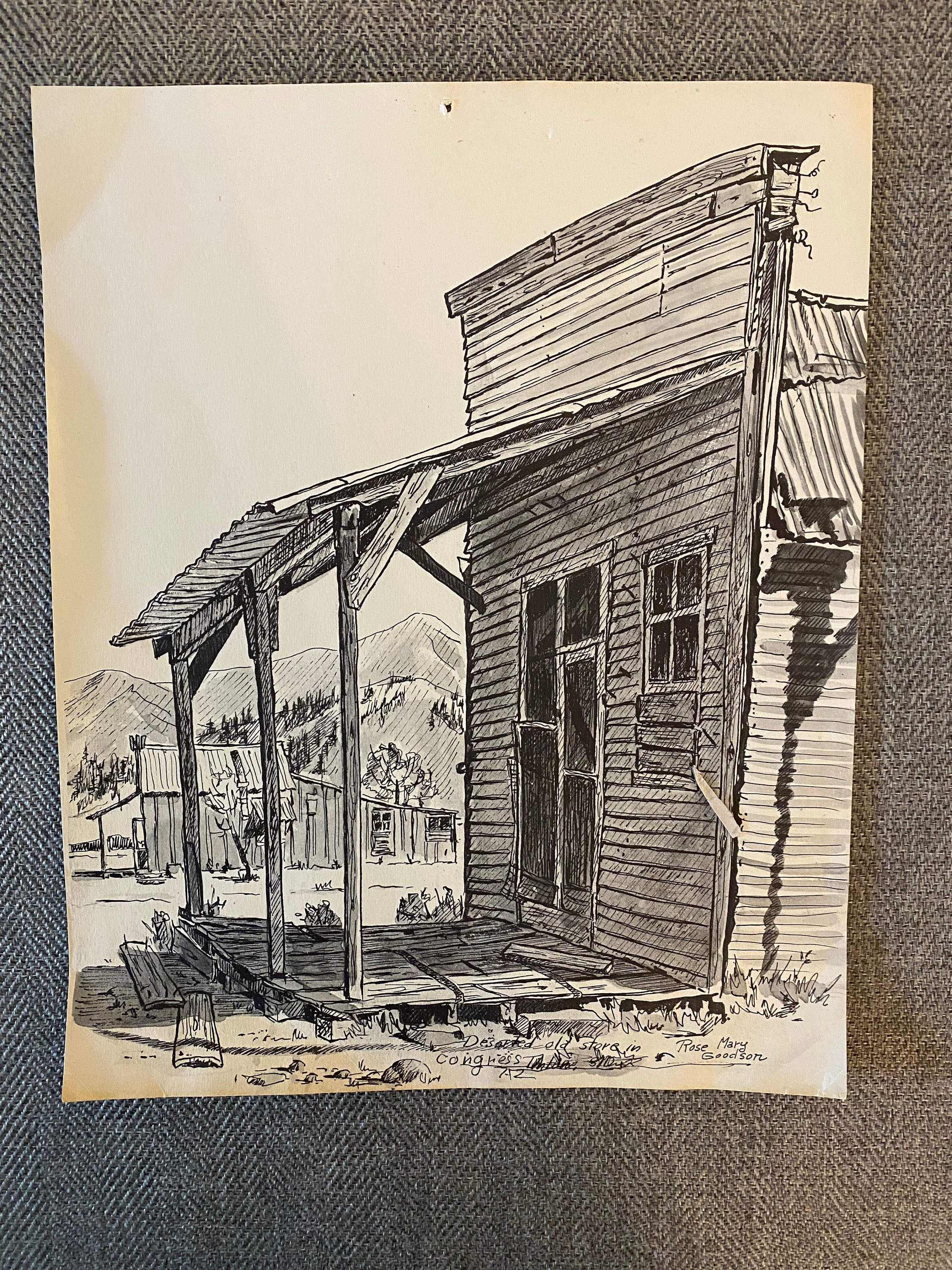 Rose Mary Goodson 1980s Sketch - Etsy