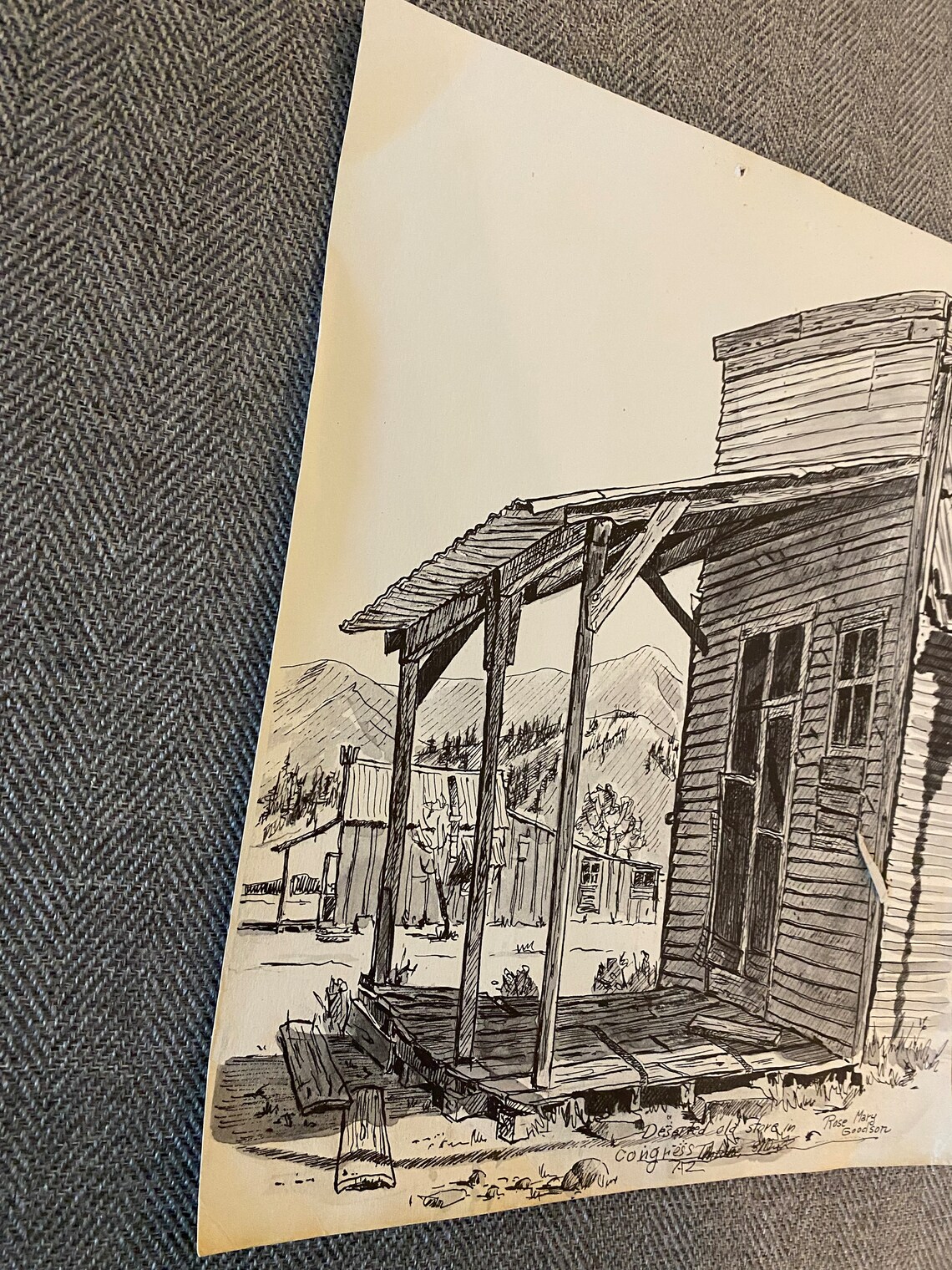 Rose Mary Goodson 1980s Sketch - Etsy