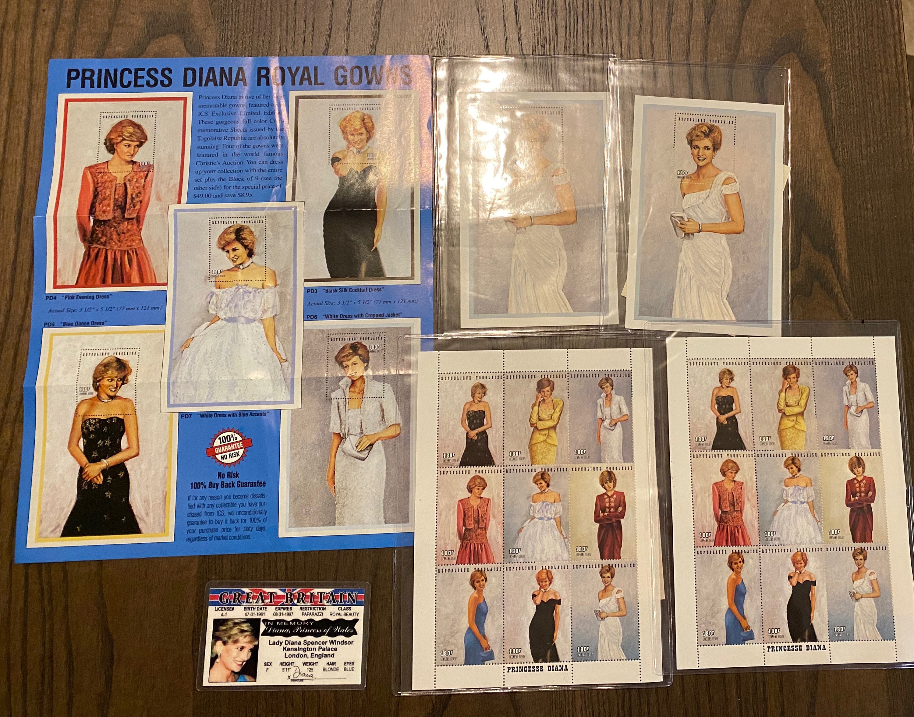 Princess Diana Collectible Stamps - Etsy