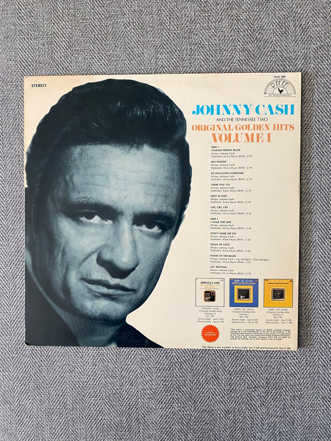 Johnny Cash and the Tennessee Two - 1969 Vinyl LP - Etsy