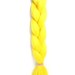 Solid Yellow Hair Braid Extensions Kanekalon Synthetic Twist Dutch Box ...