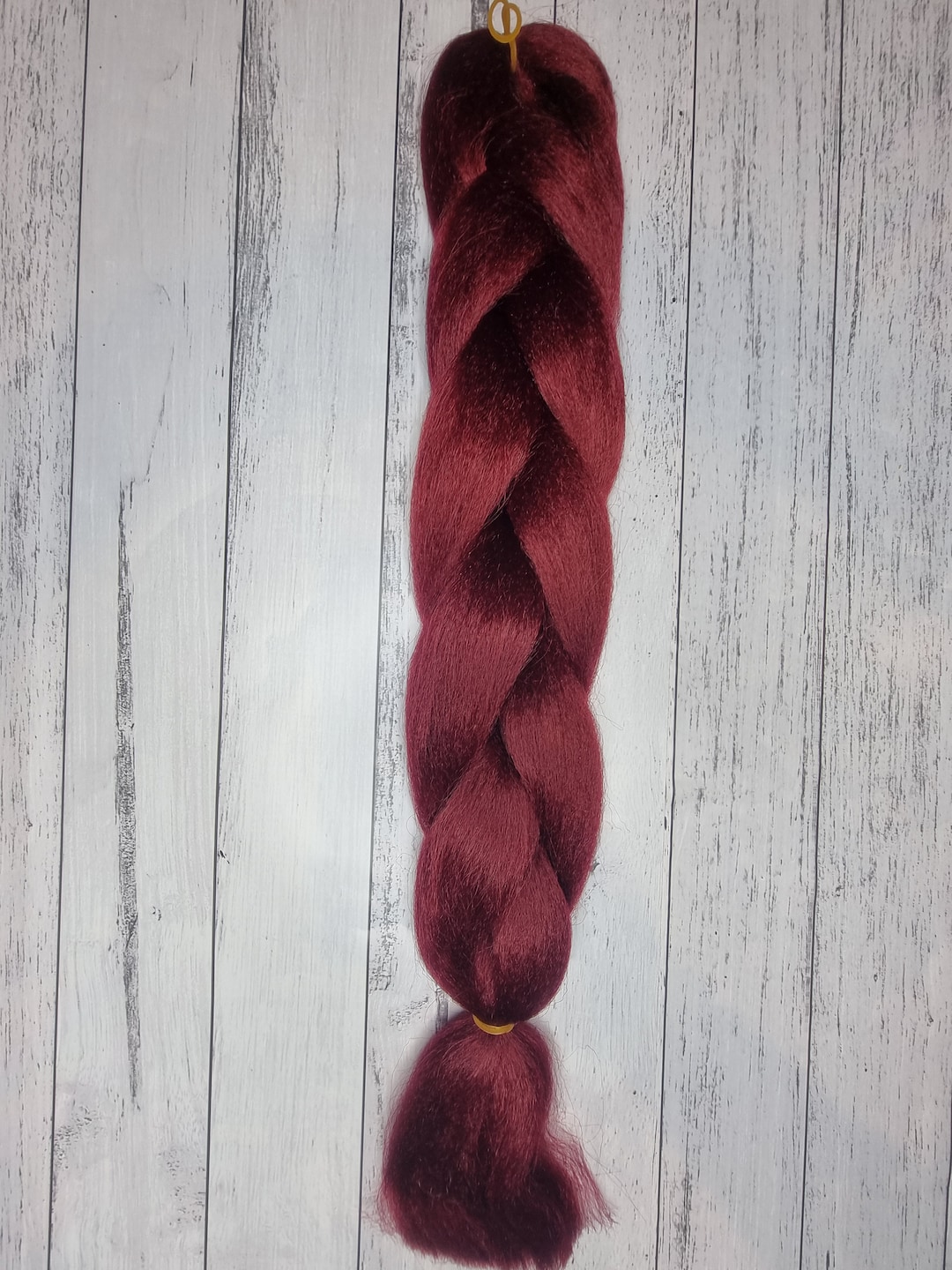 Ombre Jumbo Braid Hair Extension – 24" Kanekalon Twist, Maroon - Etsy