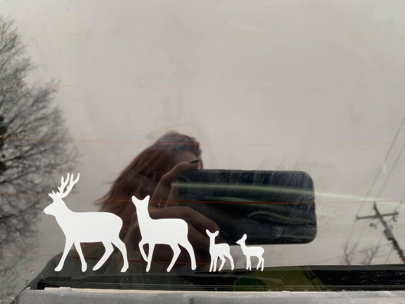 Family of Deer Car Decal, Build Your Own Family Deer Decal - Etsy