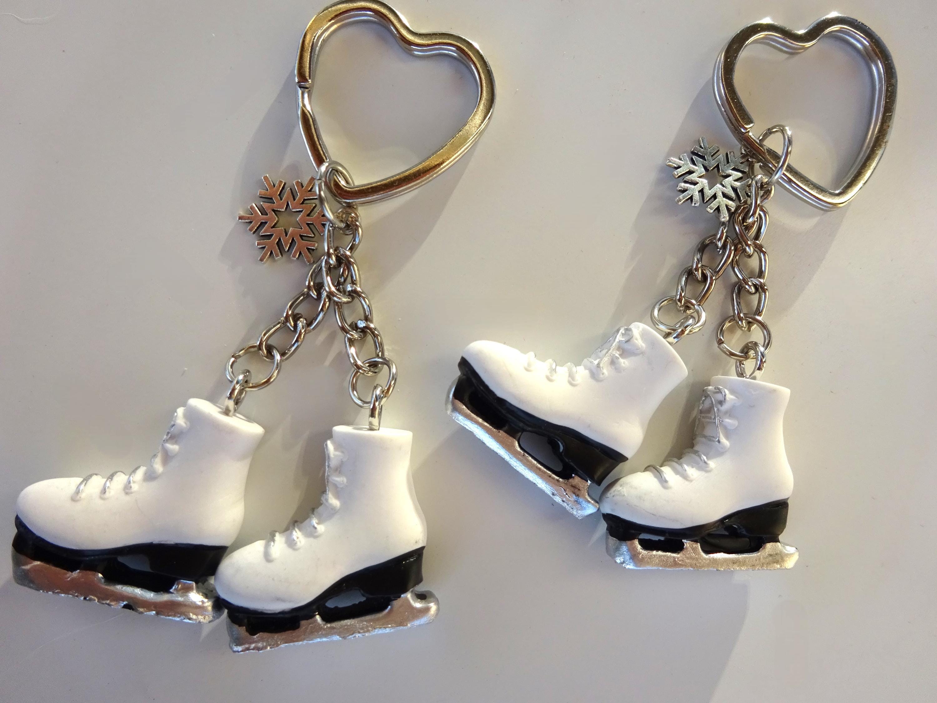 Ice Skate Keychain – Gift for Ice Skater – Bag Charm – Figure Skating ...