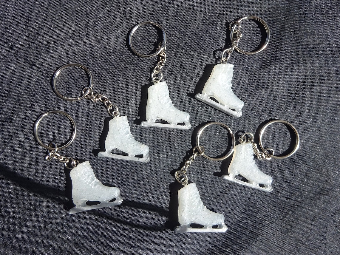 Epoxy Resin Ice Skating Shoe Keychain for an Ice Skate Lovers - Etsy