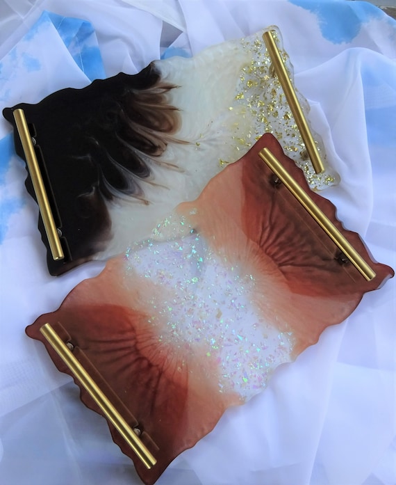 Home Décor Home & Living Epoxy Resin Tray Decorative Trays etna.com.pe